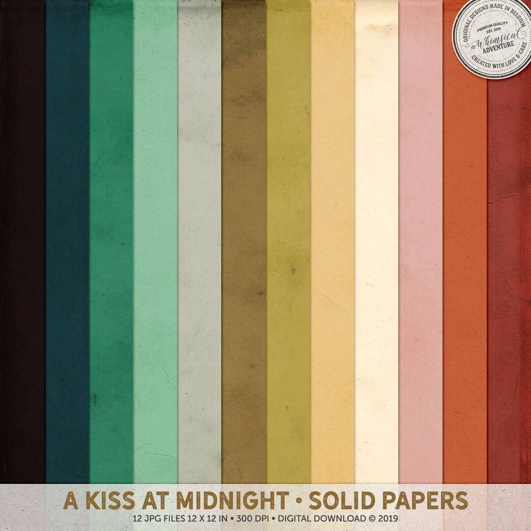 Handmade Digital Cardstock, Printable Cardstock, New Year's Memory Book ...