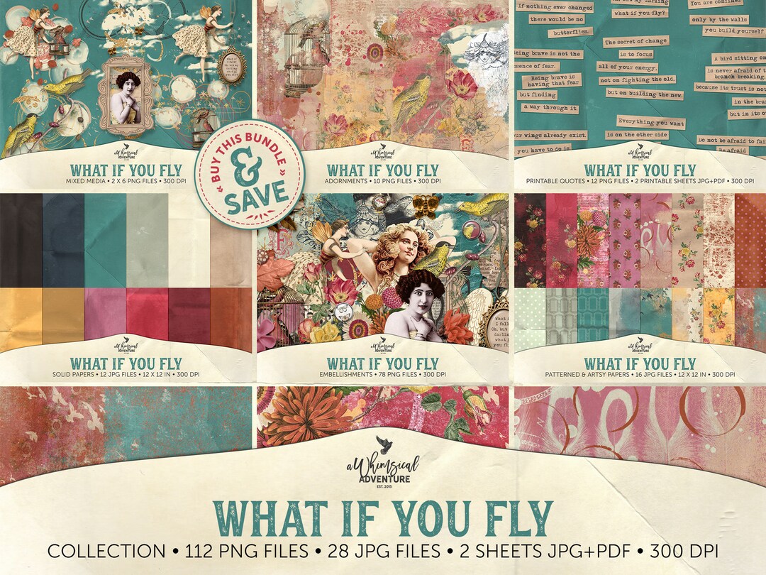 Motivational Journaling Digital Download Scrapbook Graphics Bundle ...