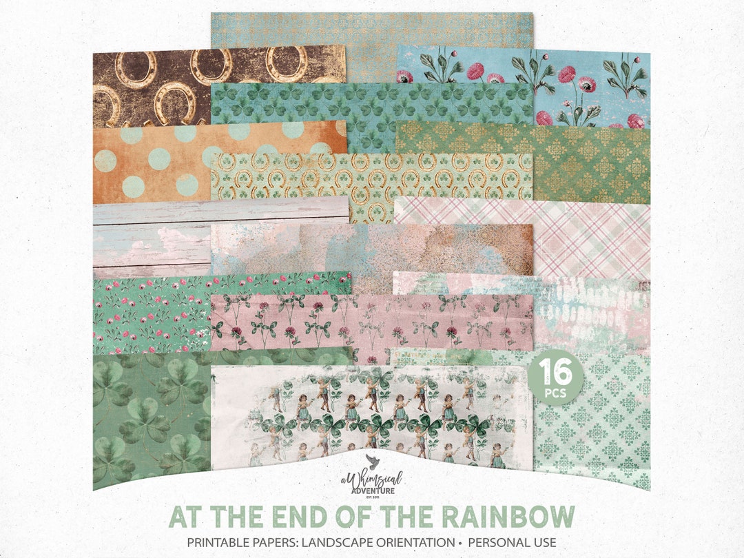 Printable St Patrick's Day Letter Size Papers Landscape Format for ...