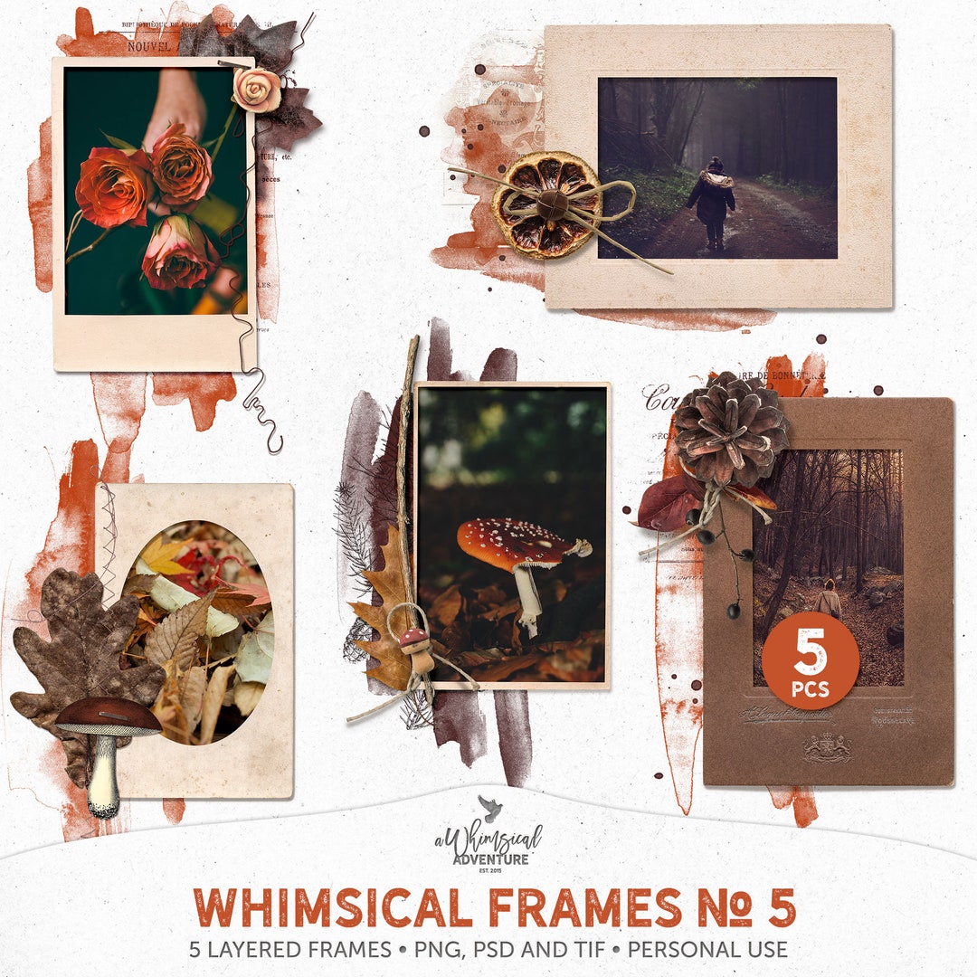 Editable PSD Template, Picture Frame Set, Fall Themed, Photographer ...