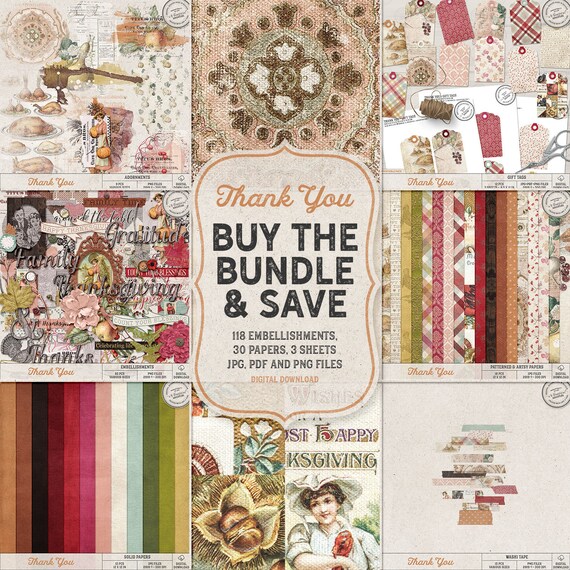 Gratitude Journal Digital Download Thanksgiving Gift - Etsy