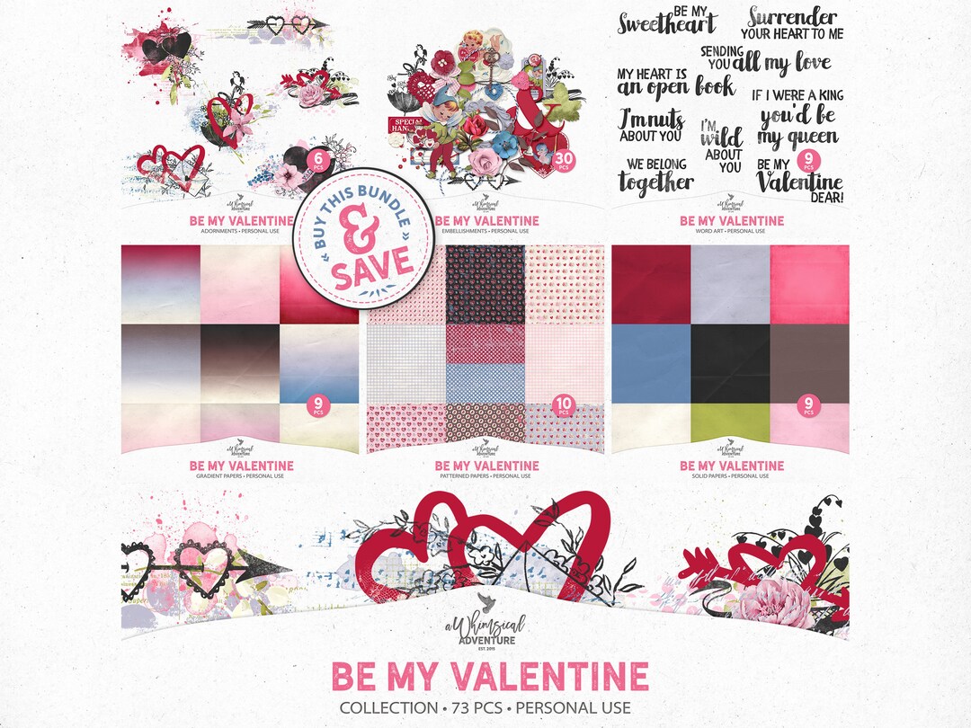 Valentine's Day Gift, Be My Valentine, Retro Style, Mid Century Art ...