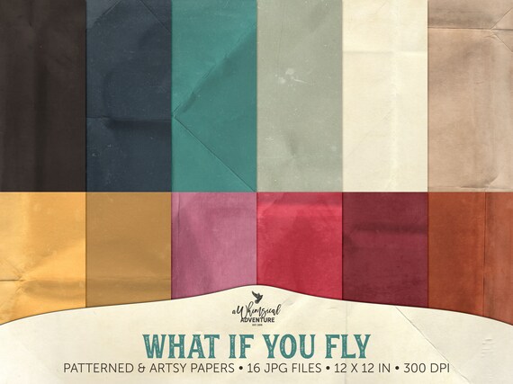 Digital Autumn Solid Scrapbook Paper Shabby Colorful Boho - Etsy