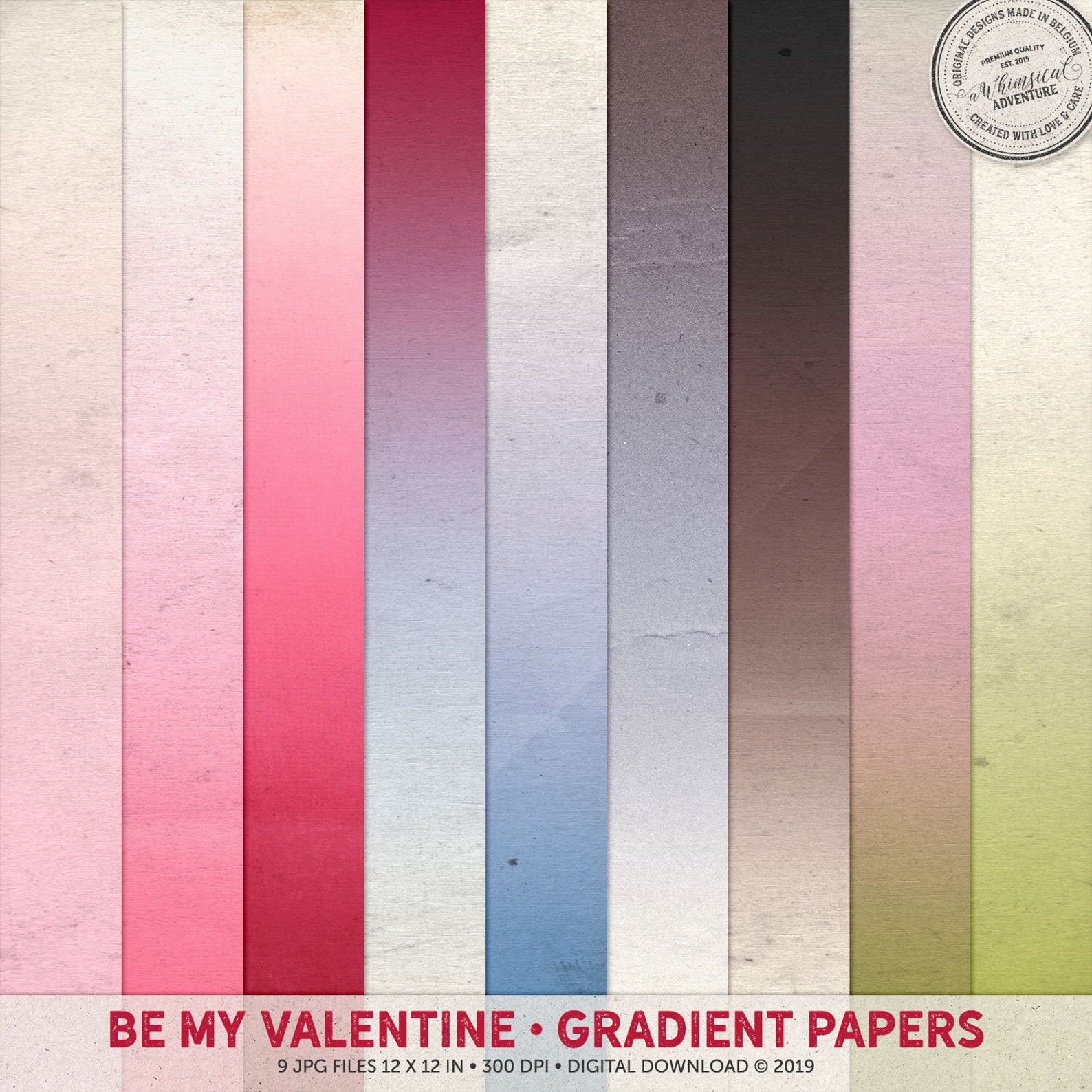 Ombre Color Digital Paper Pack Scrapbook Paper Ombre - Etsy