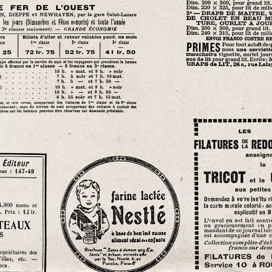 Antique French Advertisements Commercial Use OK Digital - Etsy