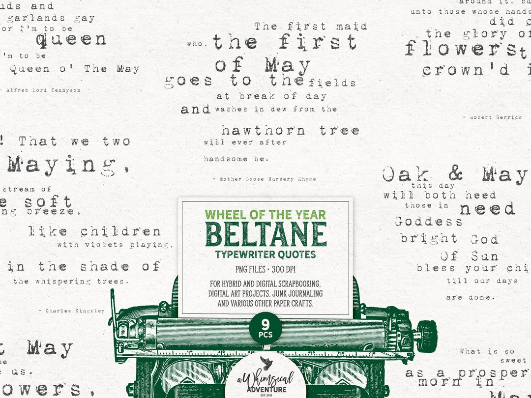 Beltane Blessings, Wheel of the Year, Typewriter Poems, Inspirational ...