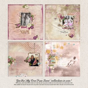 Romantic Digital Paper Pack, Textured Paper Background, Soft Grunge ...