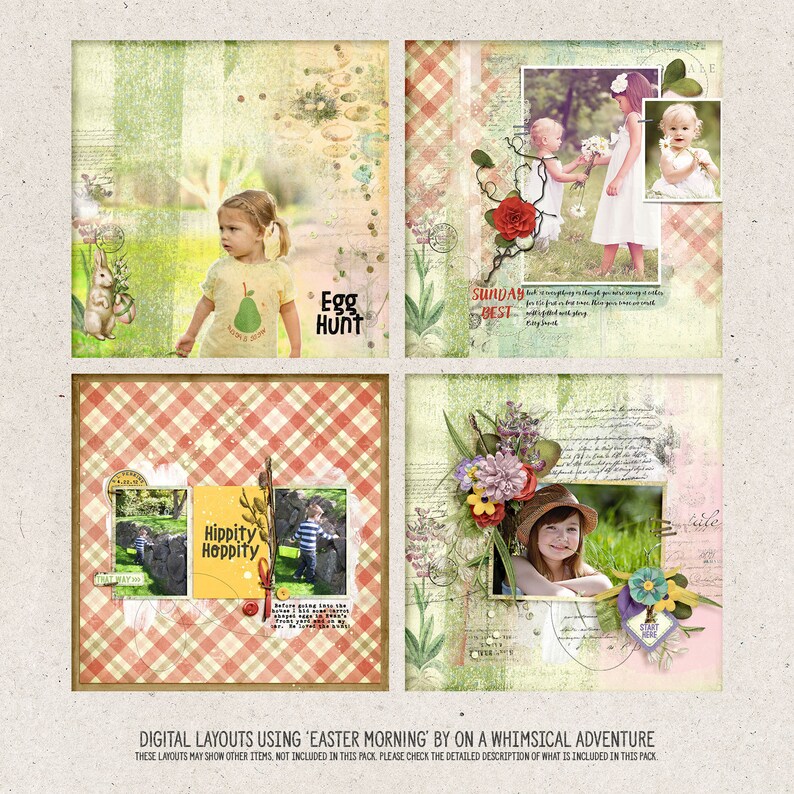 Handmade Digital Cardstock Unicolor Cardboard Happy Easter - Etsy