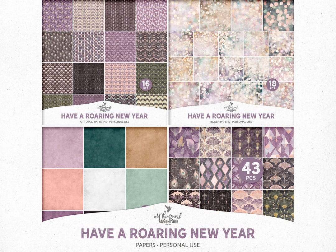 New Year 1920s Great Gatsby Art Deco Party Paper, Digital Download ...