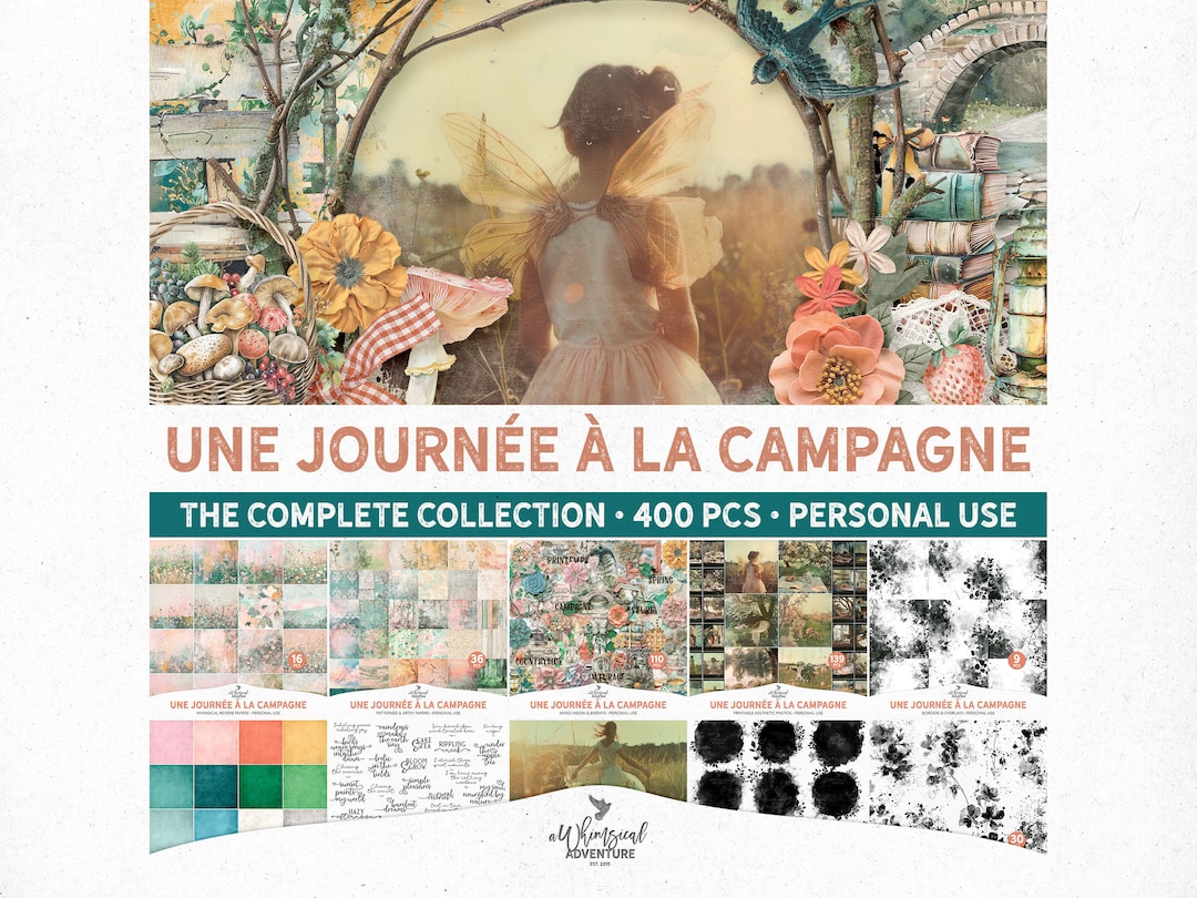 Cottagecore Country and Farm Life Clipart and Papers Discount Bundle ...