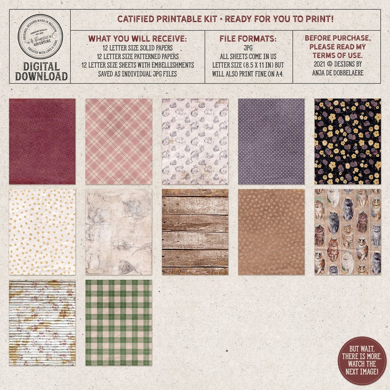 Printable Paper Cats, Vintage Cat Embellishments, Junk Journal Supplies ...