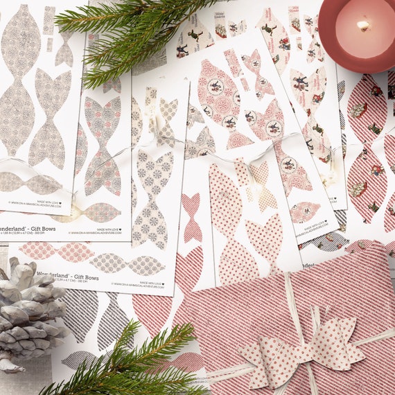 Christmas Bow Template Printable