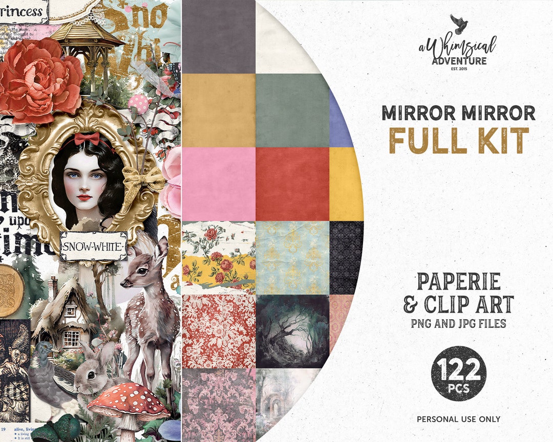 Mirror Mirror Snow White Story Princess Scrapbook Kit, Digital Download ...