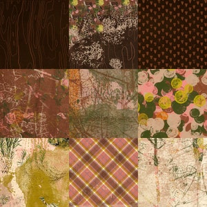 Botanical Pattern Nature Inspired Woodland Digital Paper - Etsy