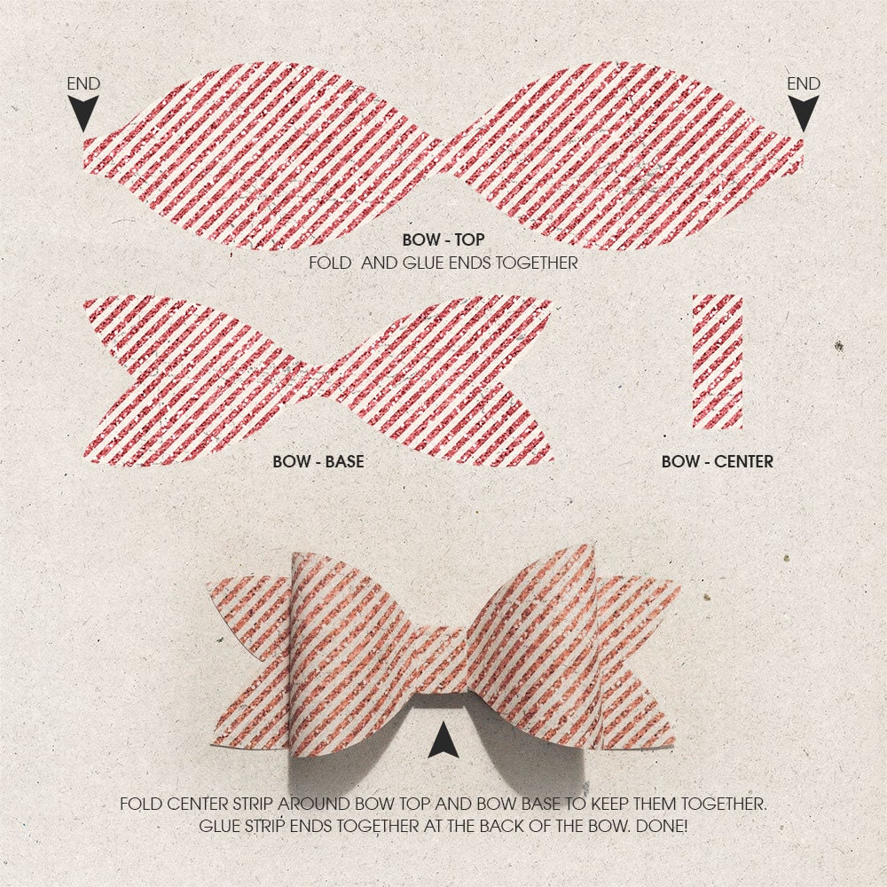 Printable Paper Bow Bow Template Instant Download DIY - Etsy