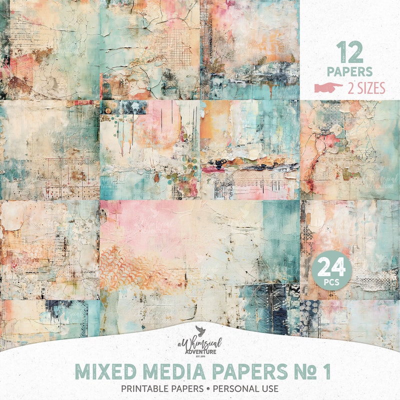 Mixed Paper Journal - Etsy