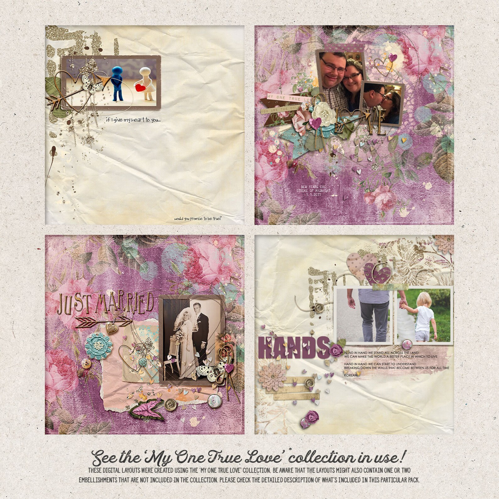 Romantic Floral Paper Pack Rose Pattern Valentine's Day - Etsy