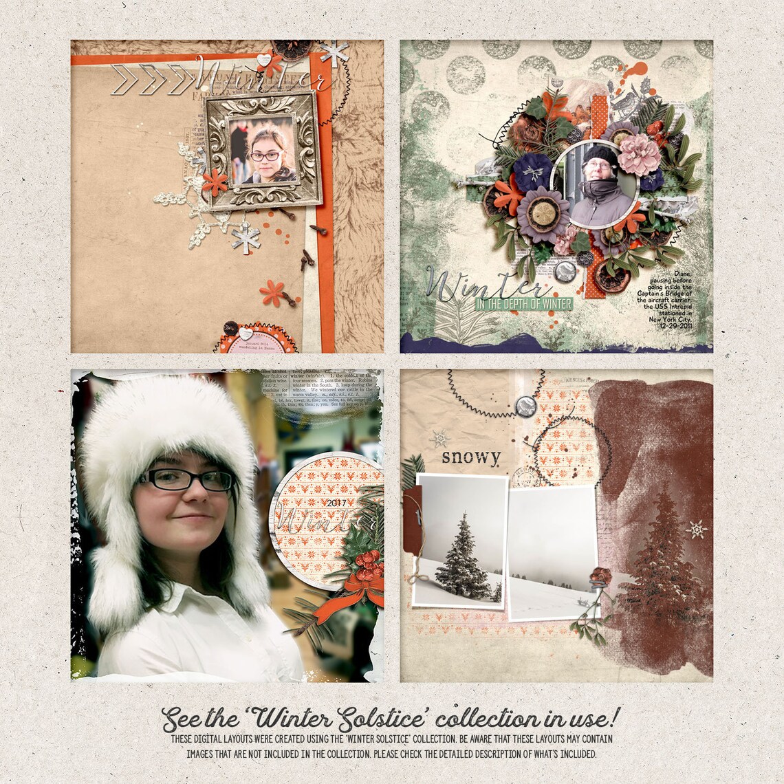 Photo Template, Winter Solstice, Digital Photo Mask, Handmade Clipping ...