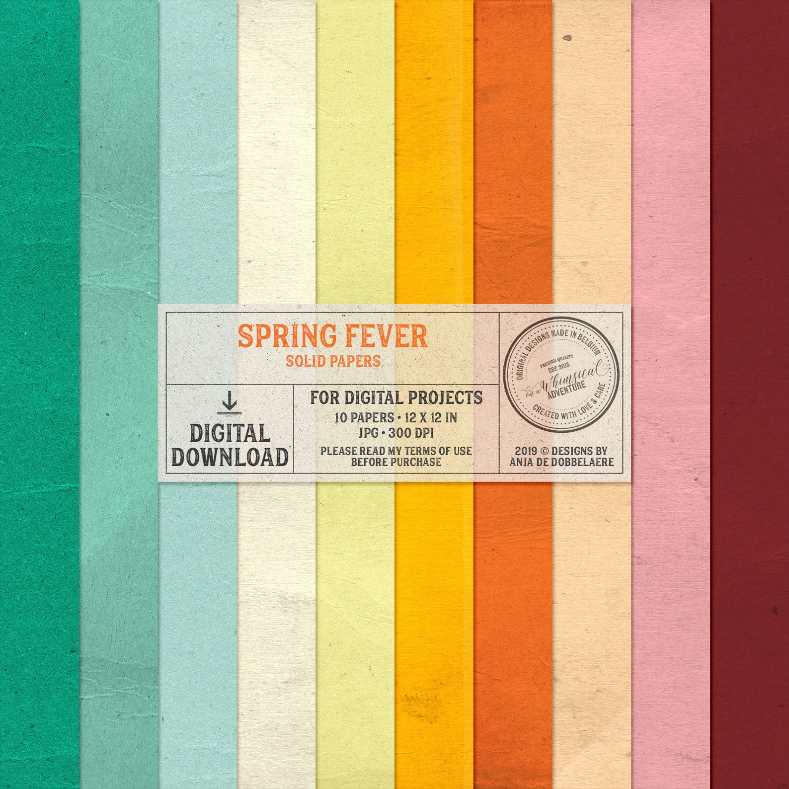 Spring Spring Flowers Colorful Clip Art Digital Scrapbook - Etsy