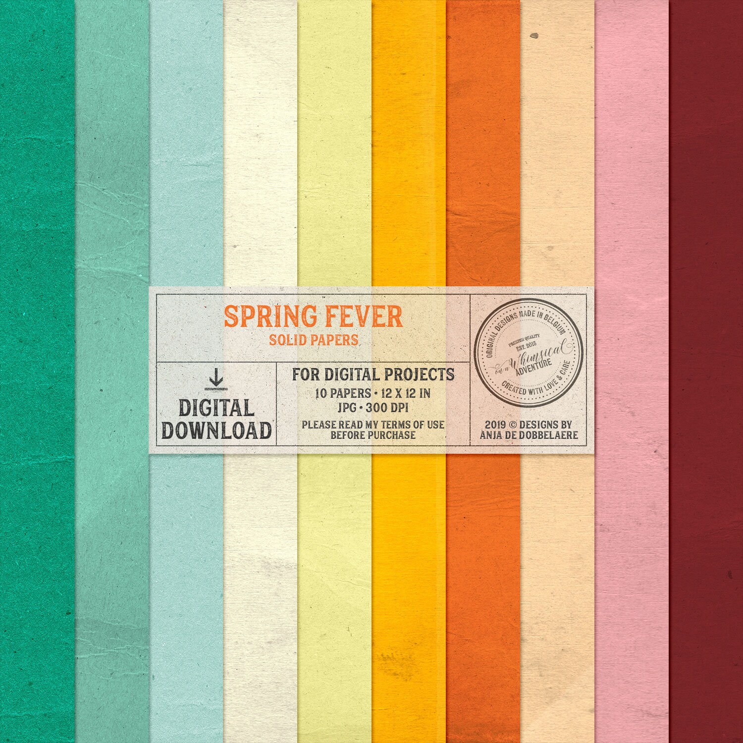 Spring Spring Flowers Colorful Clip Art Digital Scrapbook | Etsy