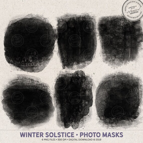 Photo Template Winter Solstice Digital Photo Mask Handmade | Etsy