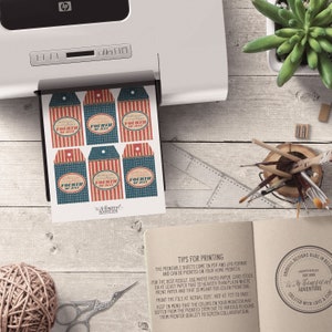 Stars and Stripes, 4th of July, Printable Gift Tags, Red White Blue ...