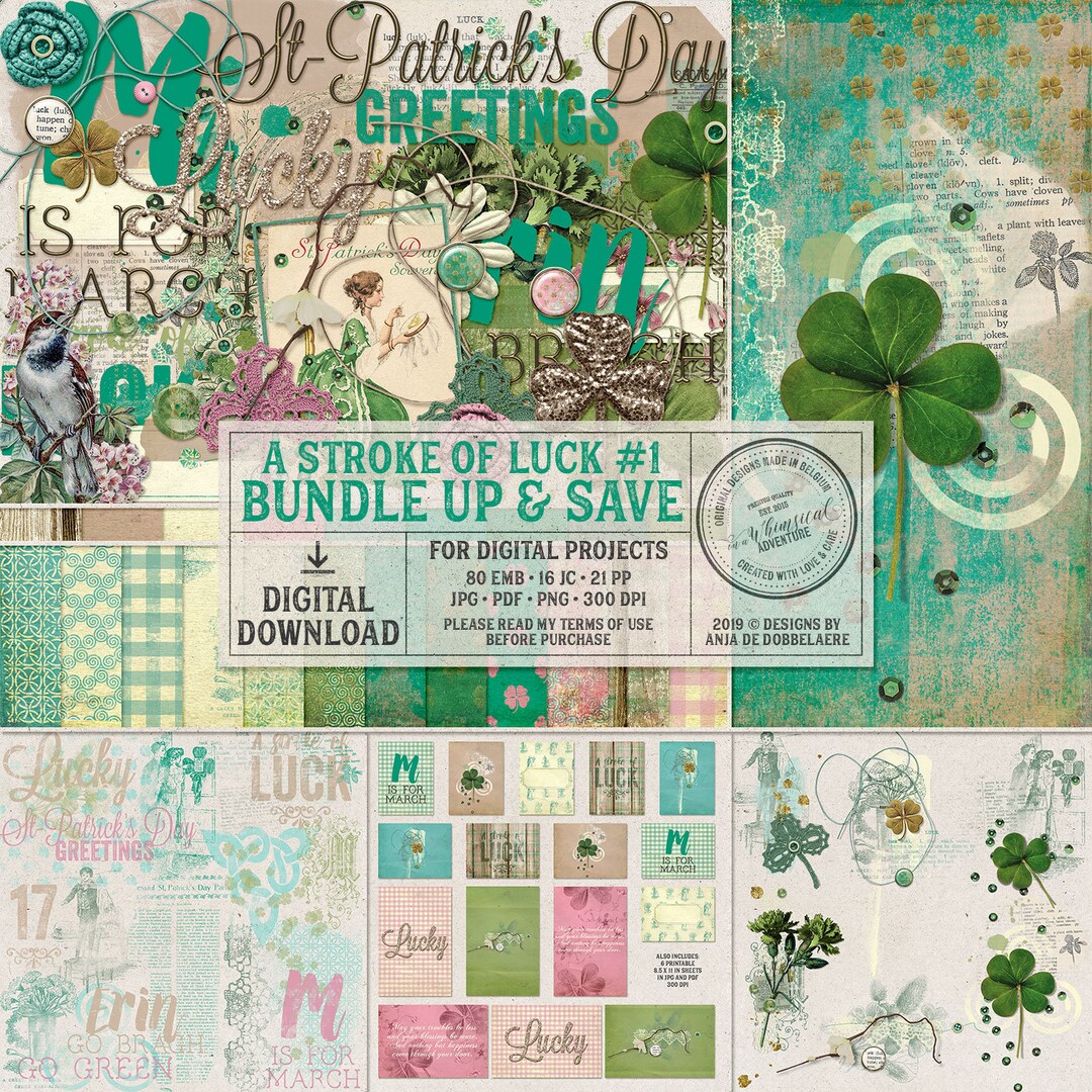 St Patricks Day Discounted Bundle Irish Digital Clipart - Etsy