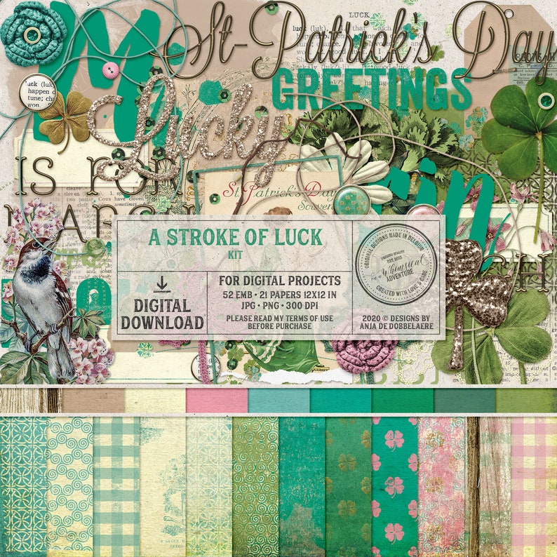 St Patricks Day Discounted Bundle Irish Digital Clipart | Etsy