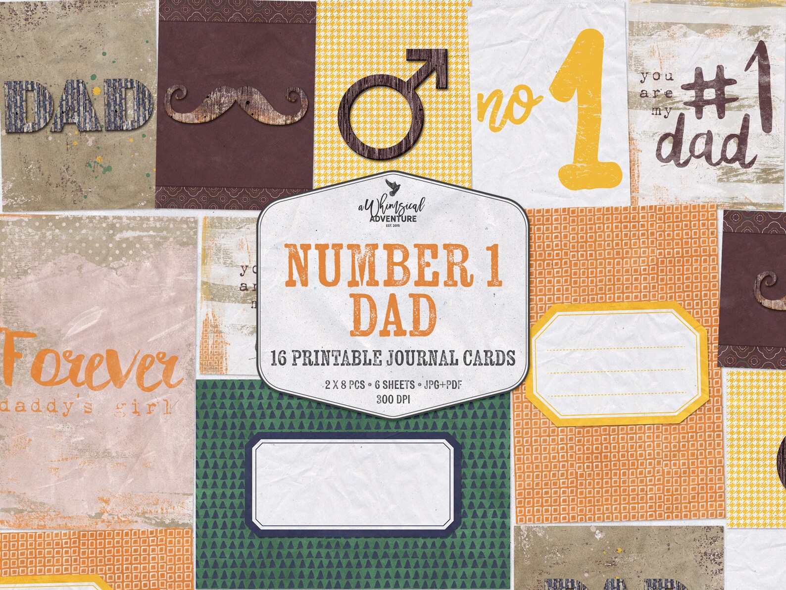 Printable Journal Cards Father's Day Digital Download - Etsy