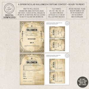 Costume Contest, Printable Forms, Ideas for Halloween, Halloween ...