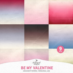 Ombre Color, Digital Paper Pack, Scrapbook Paper, Ombre Background ...