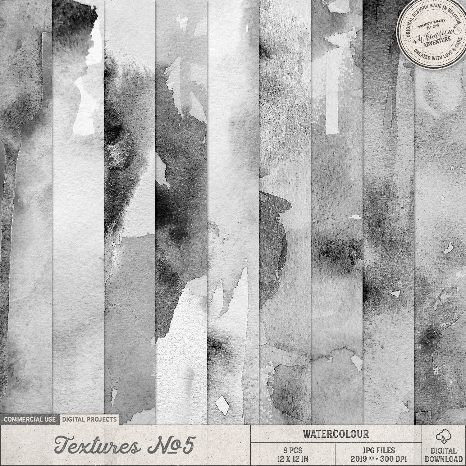 Watercolor Paper, Digital Watercolor Background, Commercial Use OK ...