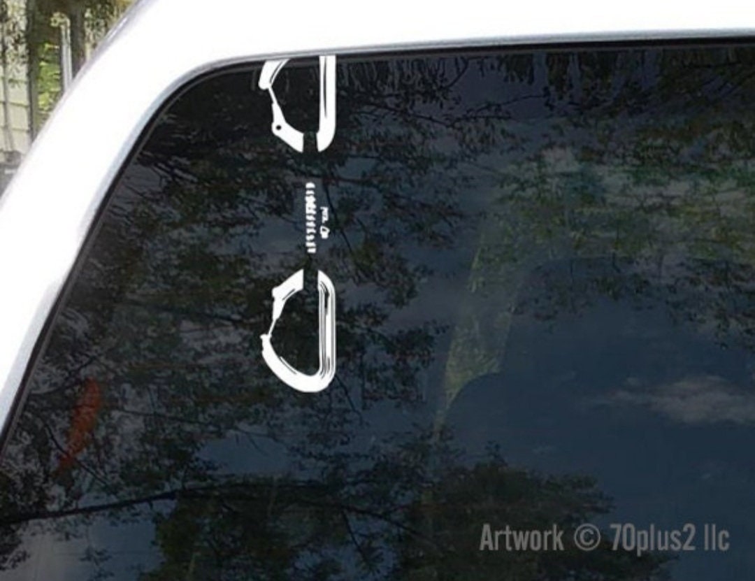 Rock Climbing Carabiner Quick Draw - Decal Vinyl Sticker - Car Decal ...