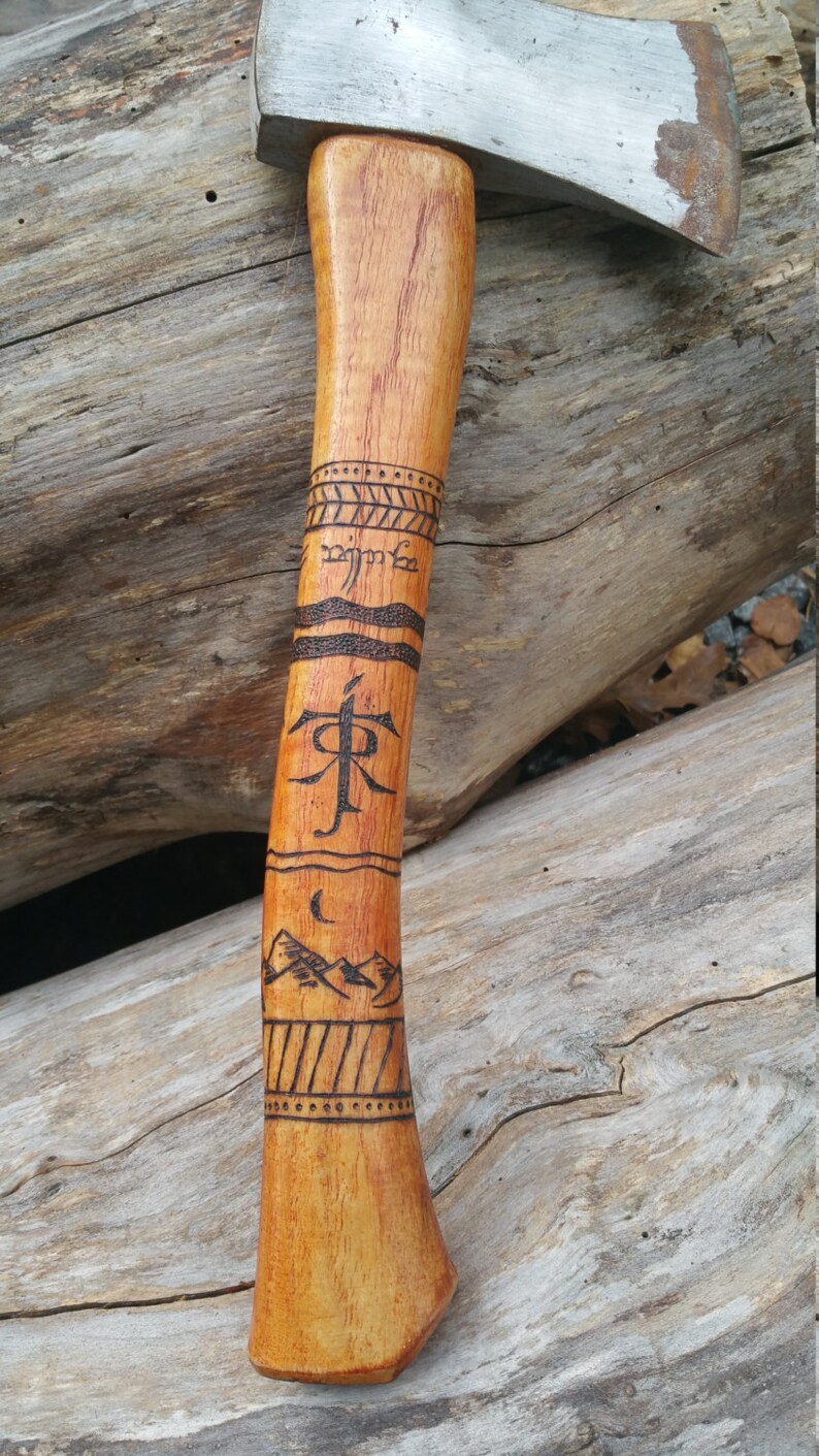 Custom Axe Design Burned in Handle! - Etsy