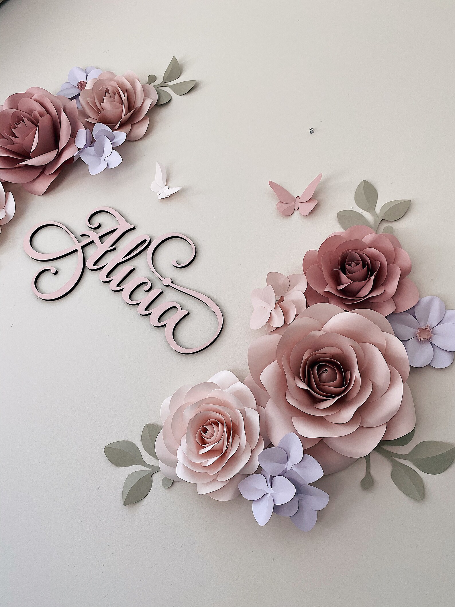 Paper Flowers in Variety of Colors Nursery Paper Flowers - Etsy Australia