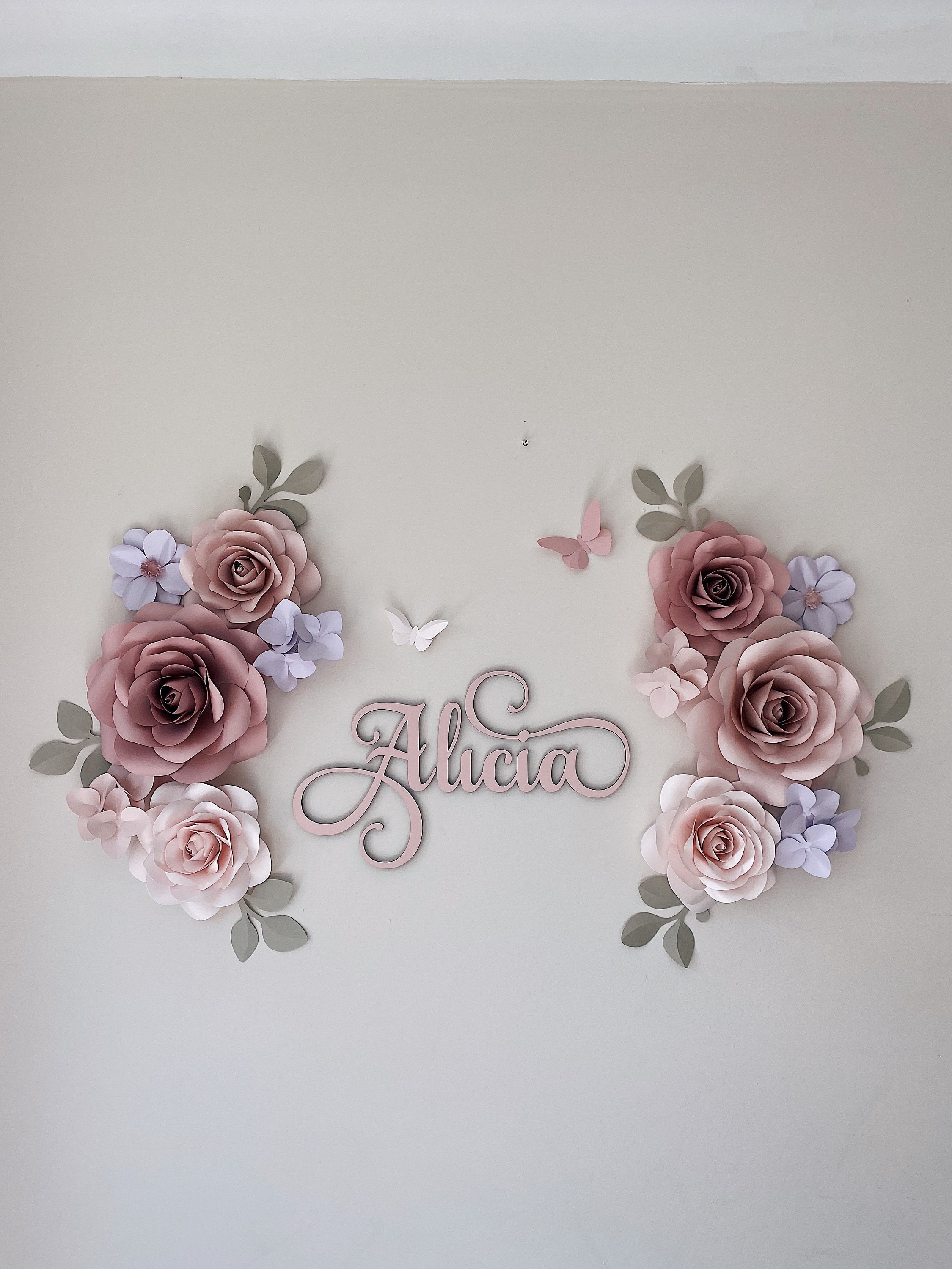 Paper Flowers in Variety of Colors Nursery Paper Flowers | Etsy Australia