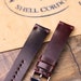 Burgundy Shell Cordovan #8 Watch Strap Band in Horween Leather / 100% ...
