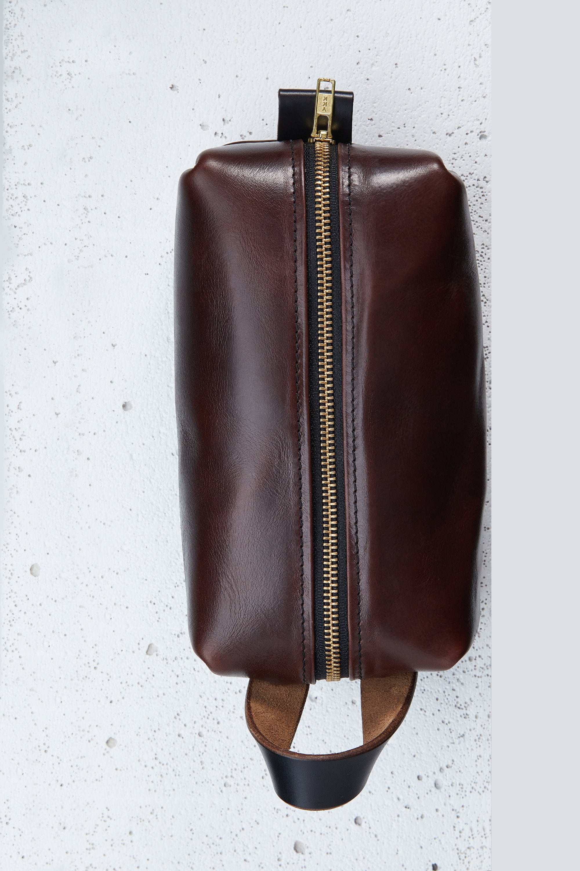 Horween Leather Dopp Kit Bag in Brown Chromexcel / Groomsmen Shaving ...