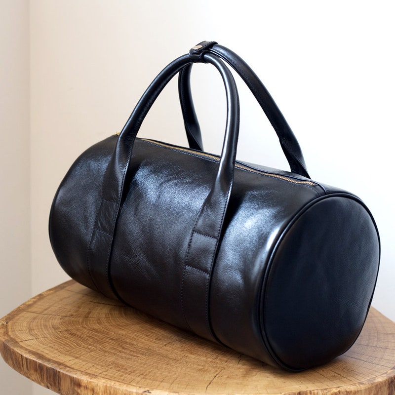 Round Leather Bag - Etsy