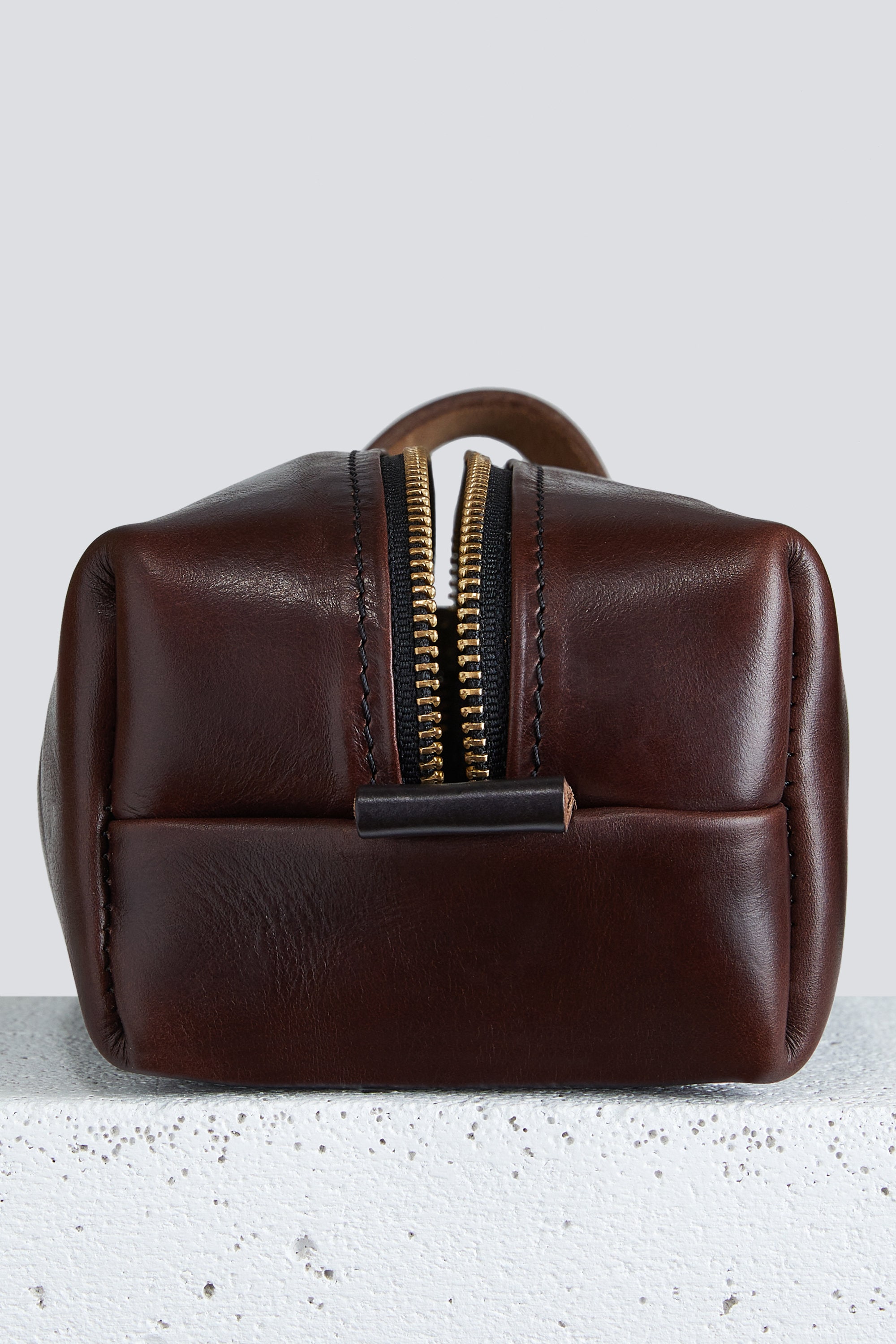 Horween Leather Dopp Kit Bag in Brown Chromexcel / Groomsmen Shaving ...