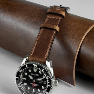 Natural Chromexcel Horween Leather Watch Strap Band / Handmade From ...