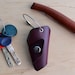 Leather Key Holder | Safety for Nails Key Carrier | Horween Leather Fob ...