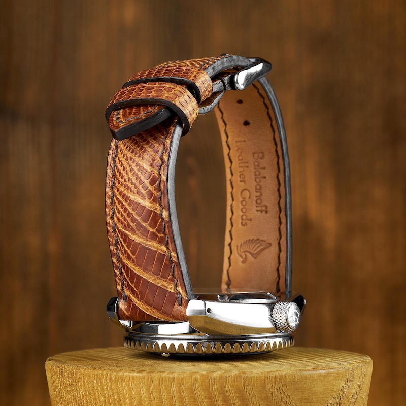 Brown Lizard Watch Straps - Etsy