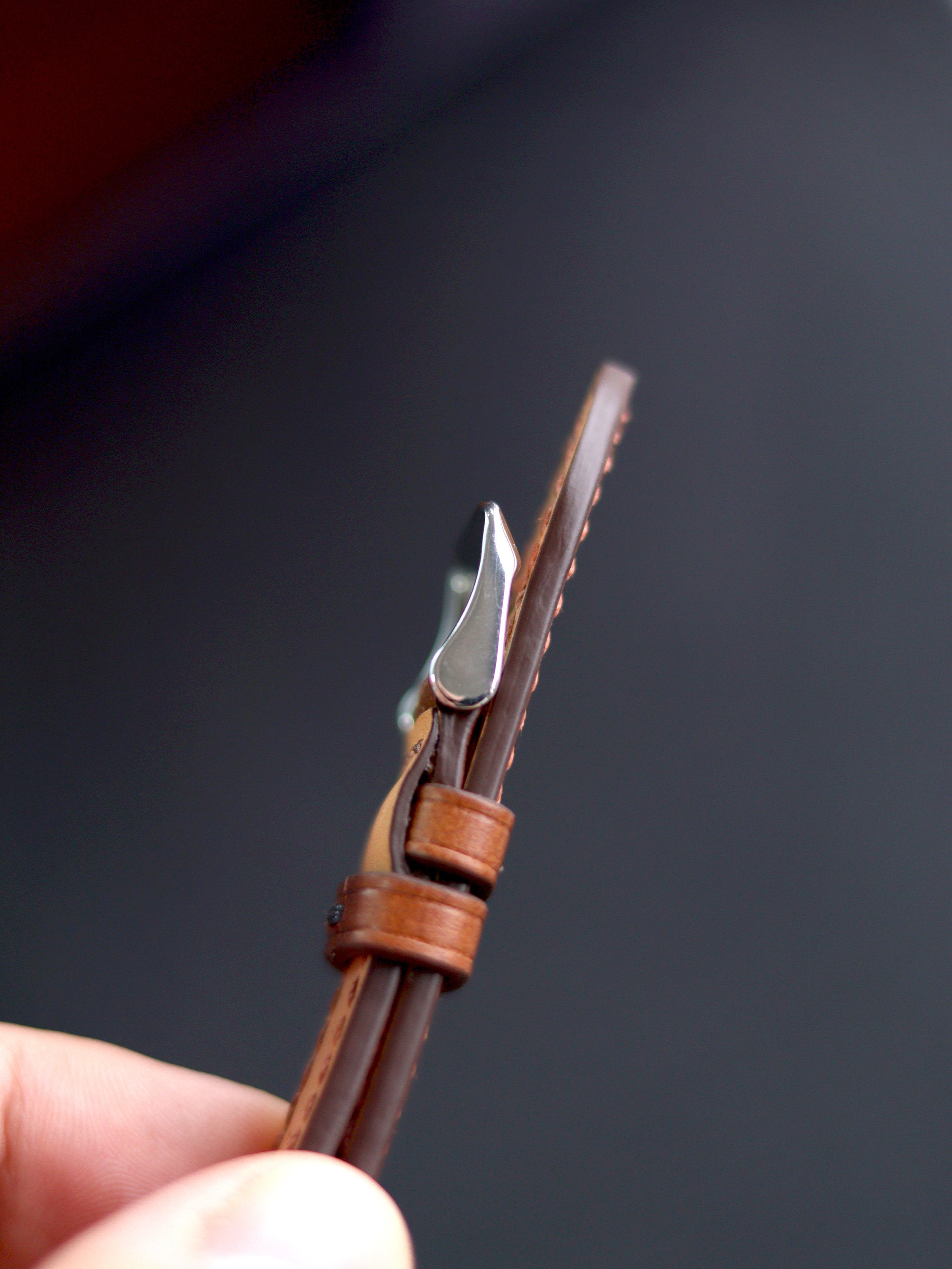 Medium Brown Buttero Leather Watch Strap Band, Whiskey Wheat /100% ...