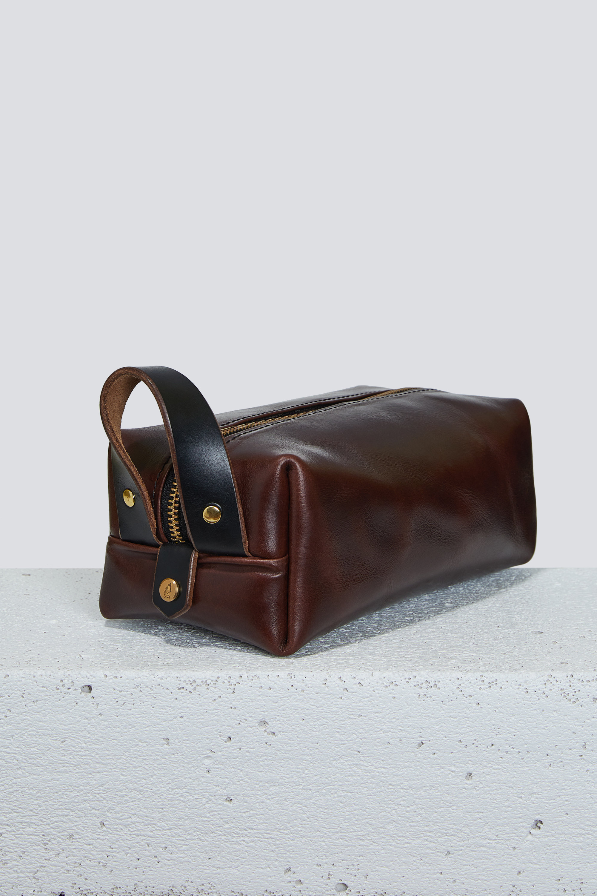 Horween Leather Dopp Kit Bag in Brown Chromexcel / Groomsmen Shaving ...