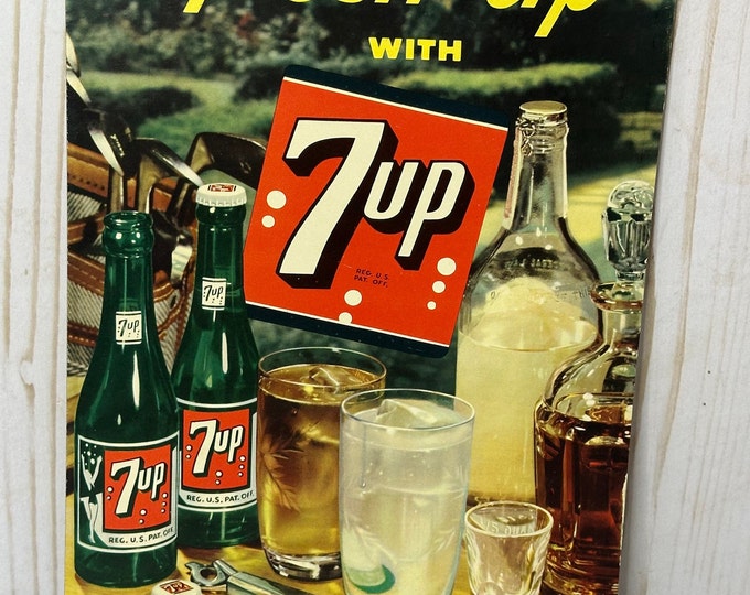 1950 Fresh up With 7UP Cardboard Store Display - Etsy