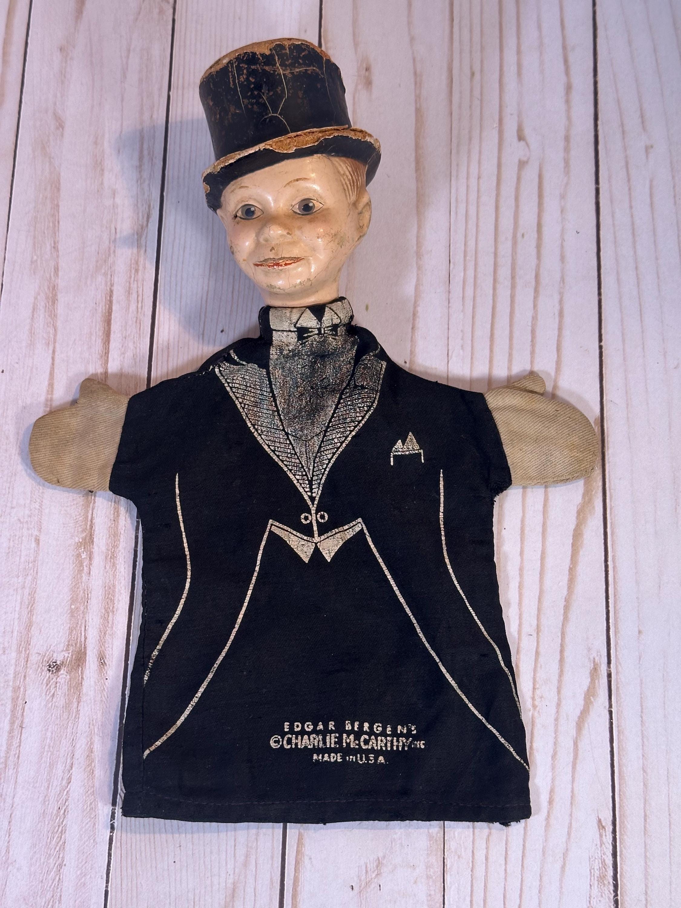 1930’s Charlie Mccarthy Hand Puppet - Etsy