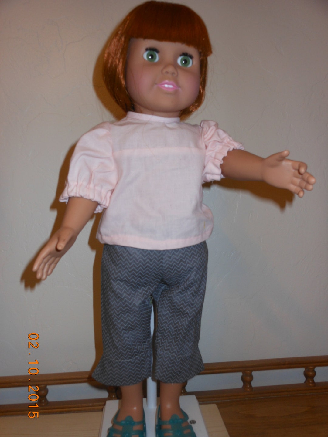 Simple Playtime Outfit Pink and Gray - Etsy