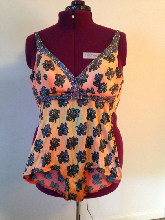 Large Vintage Swimsuit Rose Marie Reid - Gem