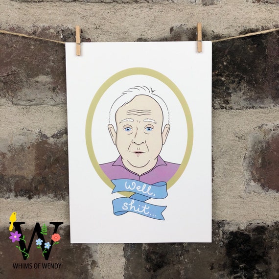 Leslie Jordan well Shit... Quote Get Well Soon Just | Etsy